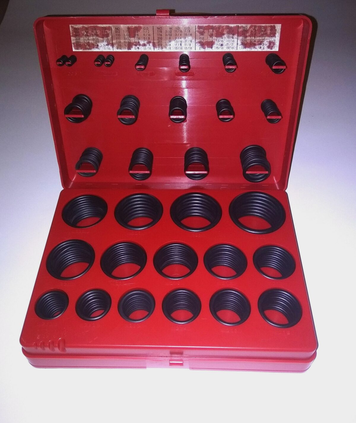 Set - O-ring NBR-70/5A (382pcs)-Inch sizes - Hydropac - Μηχανολογική ...